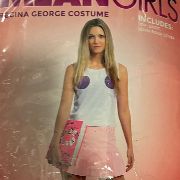 Mean Girls | Accessories | New Deluxe Mean Girls Regina George Womens Costume Pink Skirt ...